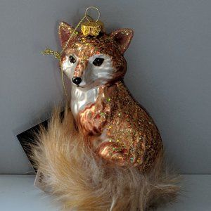 Robert Stanley | Holiday | Robert Stanley Glass Fox Ornament | Poshmark